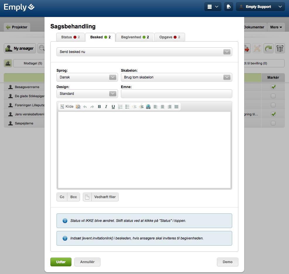 Book møde – Emply