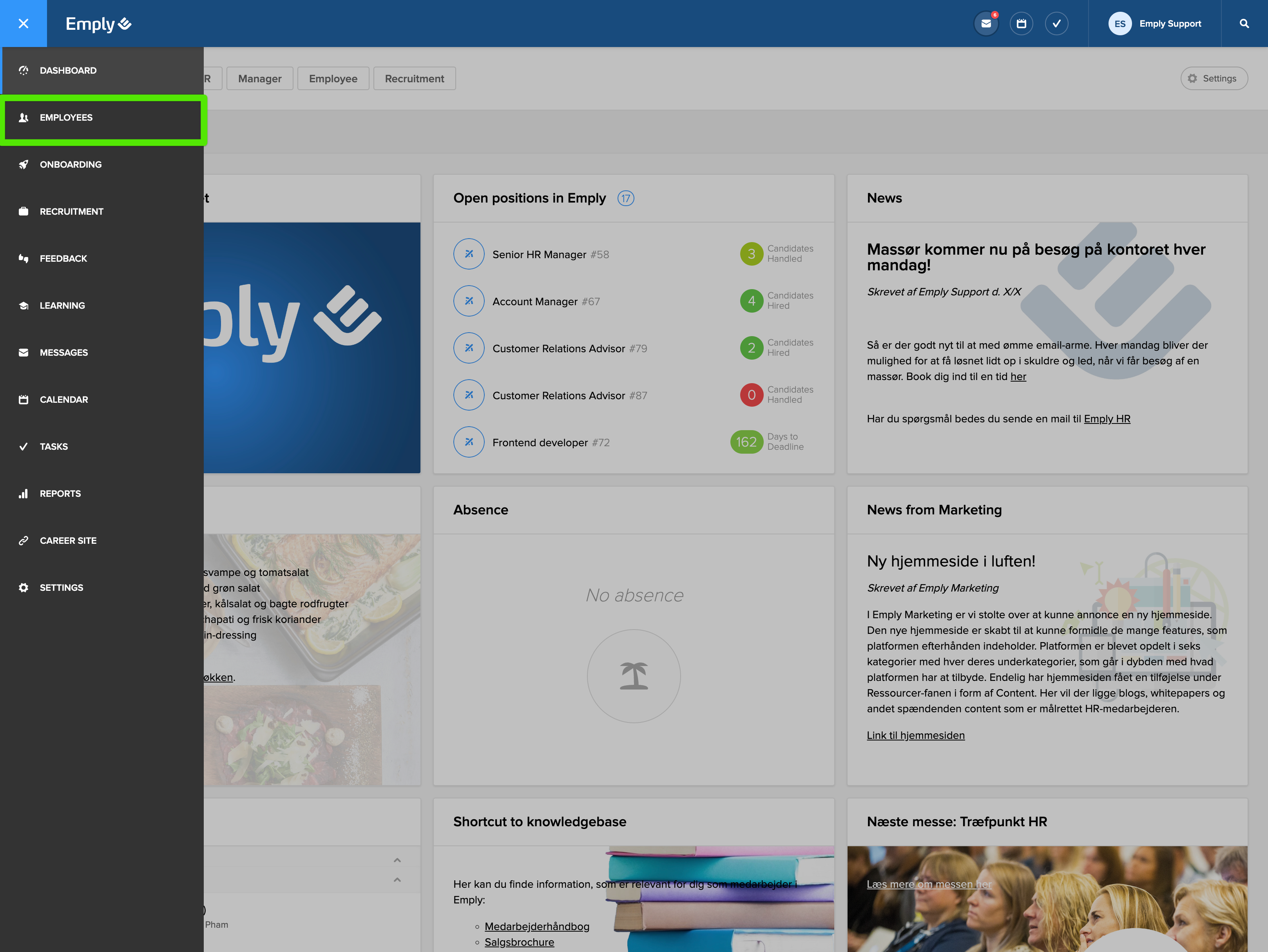 Searching for employees – Emply