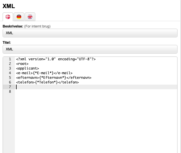 Opret og eksporter XML fil fra Emply Hire – Emply